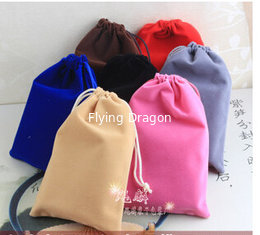 China surface velvet storage  pack pouch supplier