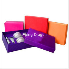 China top grade Luxury weaving art paper cardboard cosmetic case with mirror in magnetic closure supplier