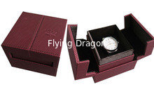 China plastic luxury single watch box with two doors and pillow supplier