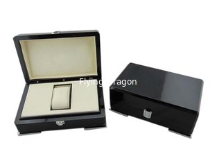China new leather wood watch box hot with tight lock supplier