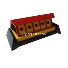 China Wooden Coin Medal Box  with red color supplier