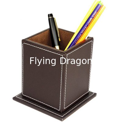 hot selling Modern office PU leather pen holder supplier