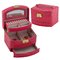 Cheap pu leather cosmetic gift box makeup storage box supplier