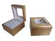 Luxury new leather wood watch box with transparent window supplier