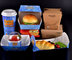 Disposable kraft paper fast food packaging box supplier