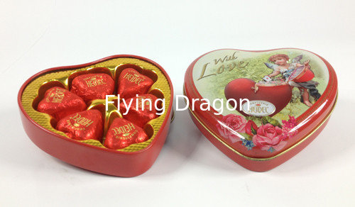 Metal Heart Tin Boxes supplier