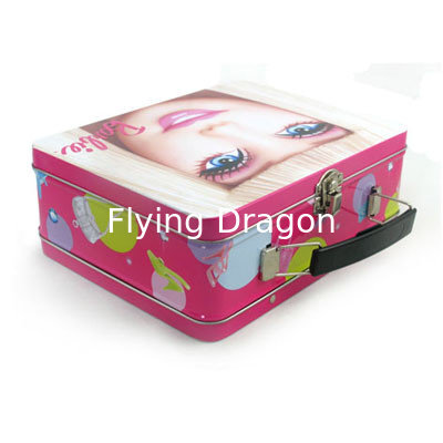 trendy rectangular lunch tin box for cosmetic supplier